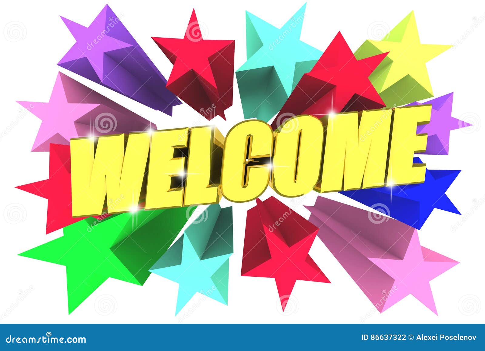 Welcome Golden With Confetti Burst Isolated Vector Illustration ... Welcome Golden With Confetti Burst Isolated Vector Illustration ...