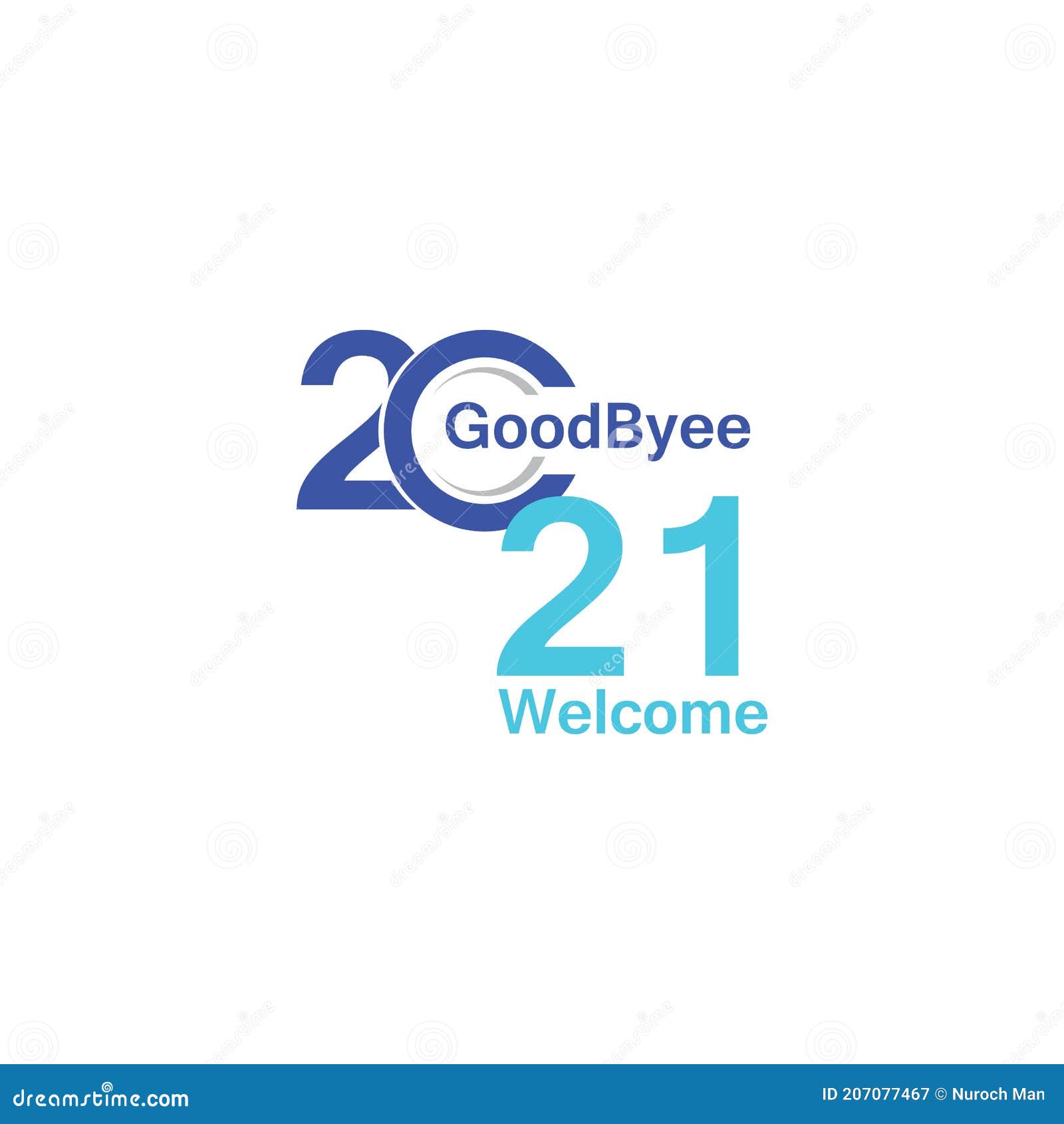 Welcome 2021, Goodbye 2020 Celebration Design, Vector Illustration ...
