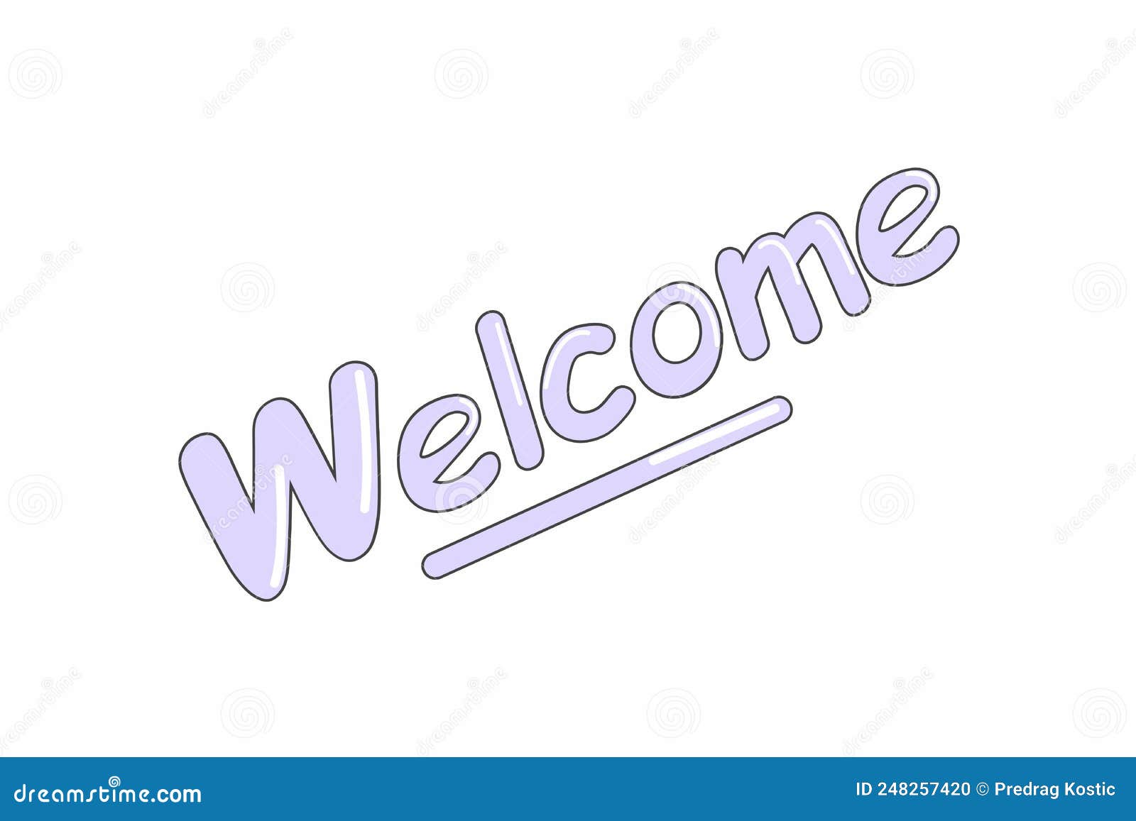 Welcome hand lettering stock illustration. Illustration of hospitality ...