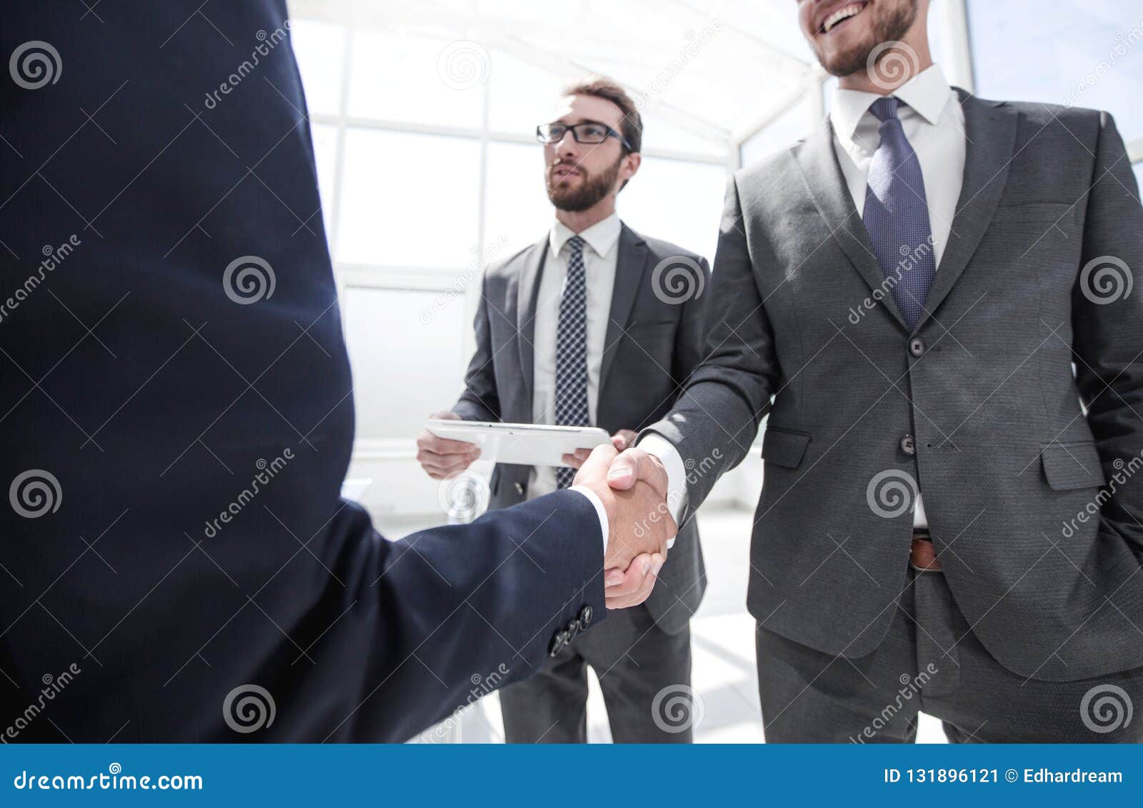 Welcome and Handshake of Business Partners Stock Image - Image of ...