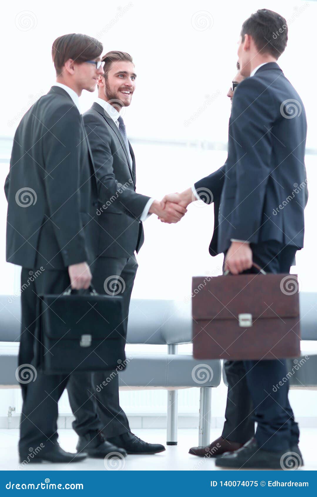 Welcome Handshake of Business Partners Stock Image - Image of agreement ...