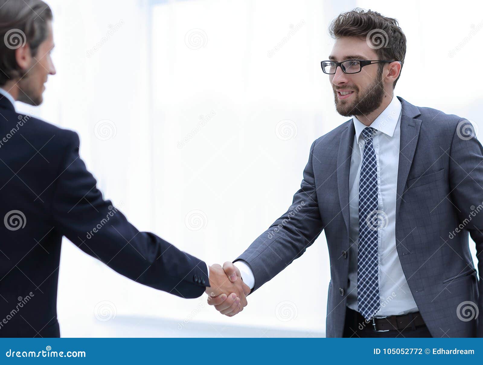 Welcome and Handshake of Business Partners Stock Photo - Image of ...