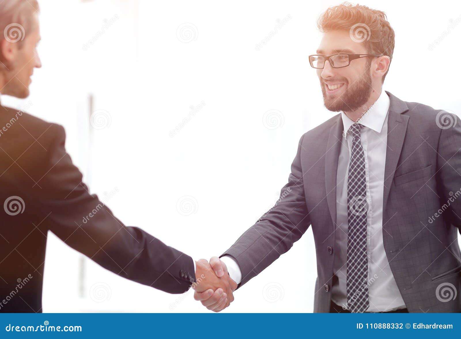 Welcome and Handshake of Business Partners Stock Photo - Image of ...