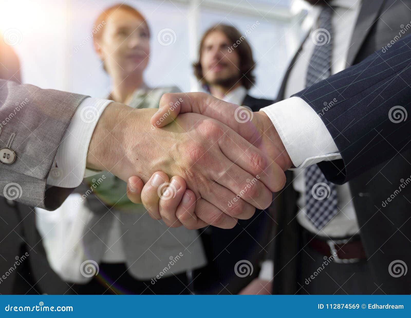 Welcome and Handshake Business People Stock Image - Image of handshake ...