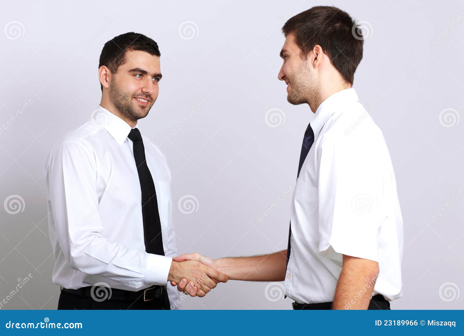 Welcome Handshake, Two Young Businessman Stock Photo - Image of ...