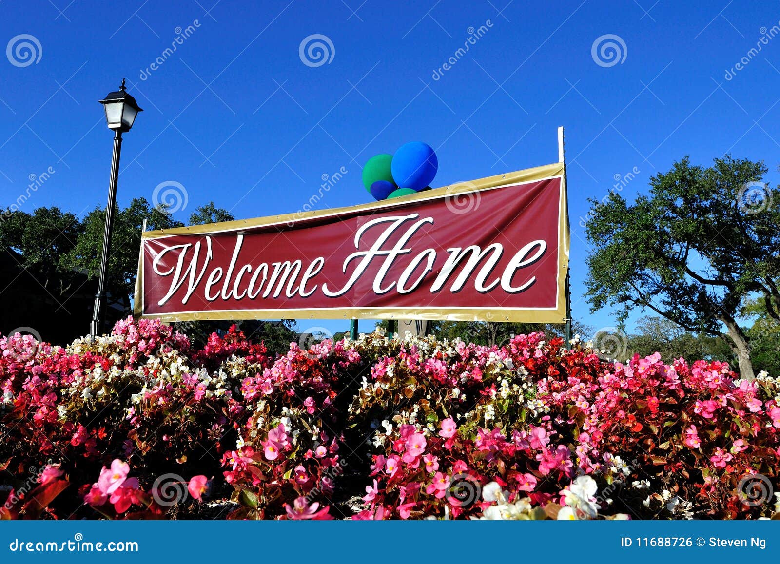 Welcome Home stock photo. Image of ballons, purchase - 11688726