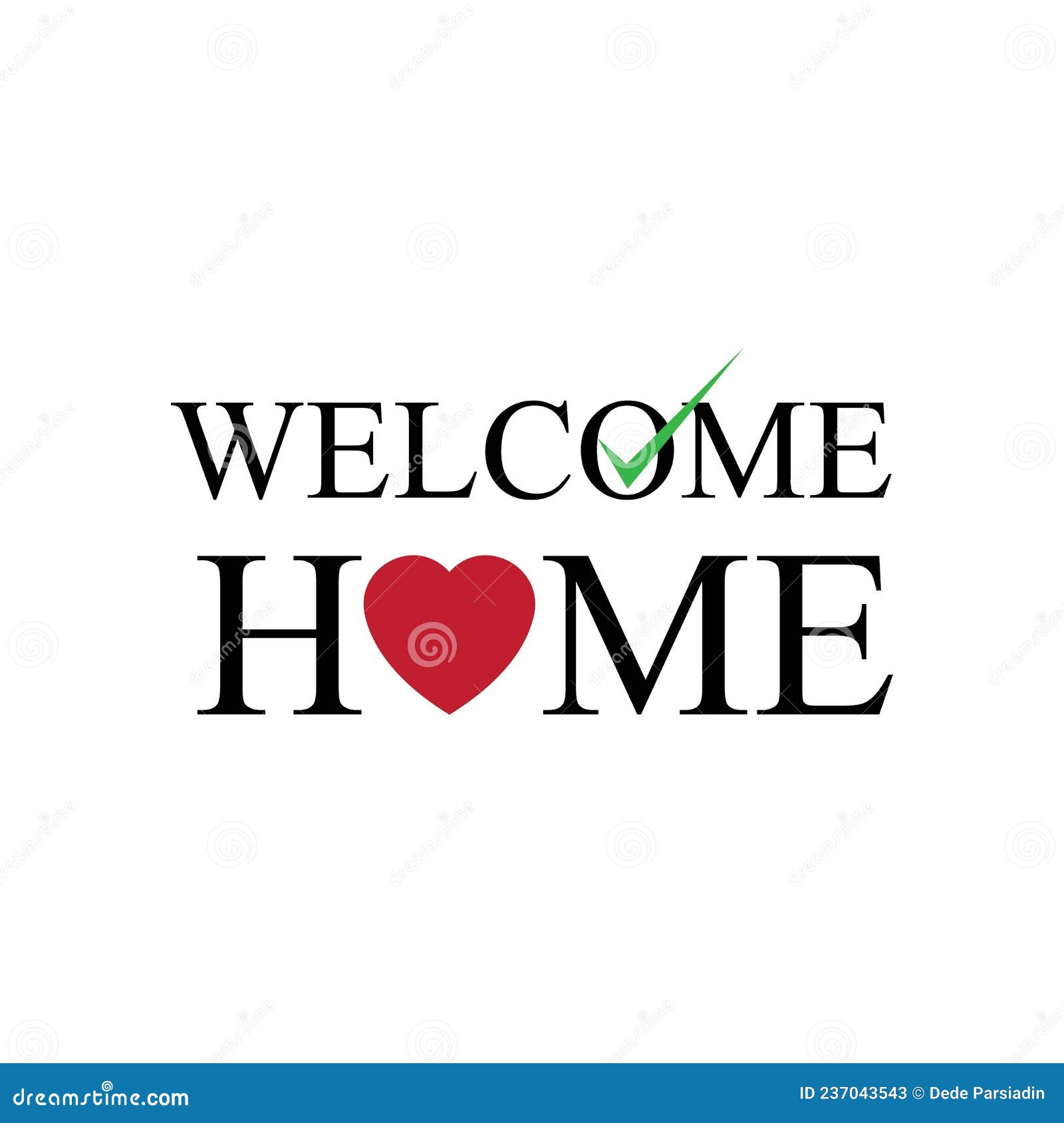Welcome Home Logo Symbol Illustration Design Template Stock Vector ...