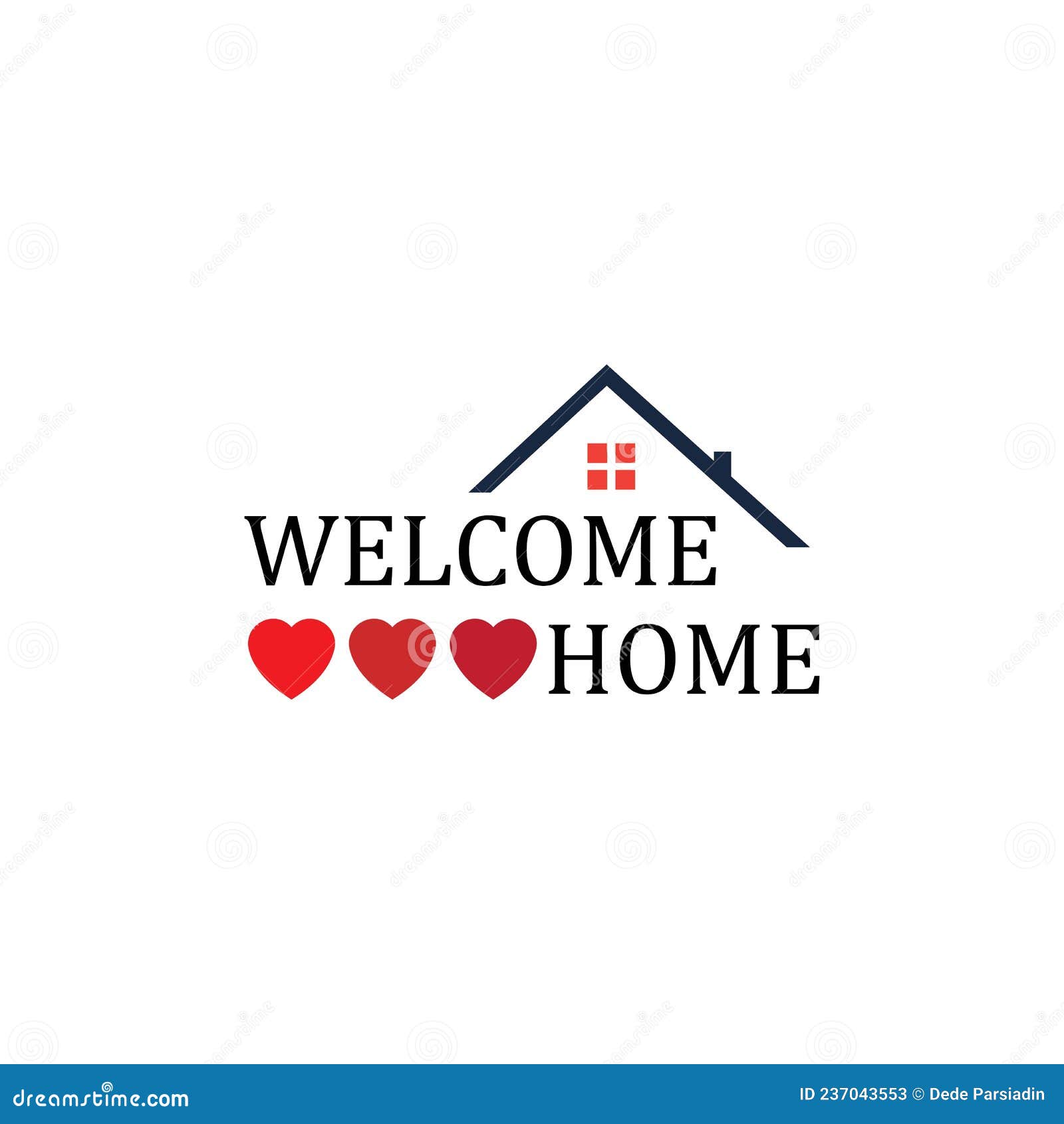 Welcome Home Logo Symbol Illustration Design Template Stock Vector ...