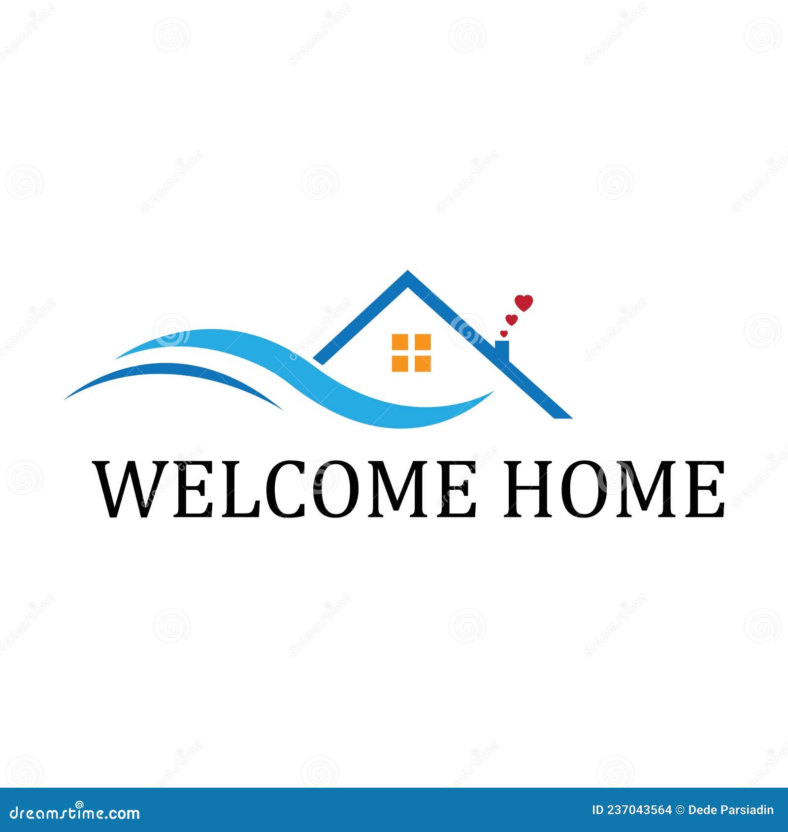 Welcome Home Logo Symbol Illustration Design Template Stock Vector ...