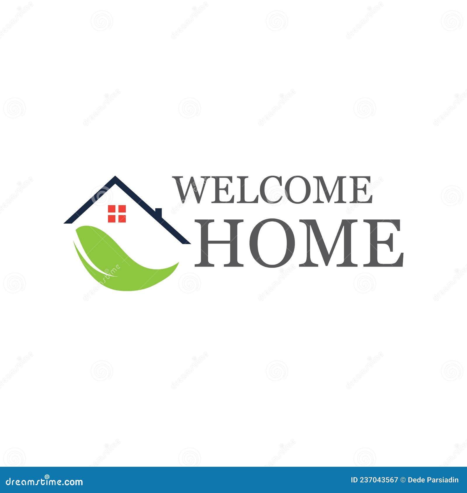 Welcome Home Logo Symbol Illustration Design Template Stock Vector ...