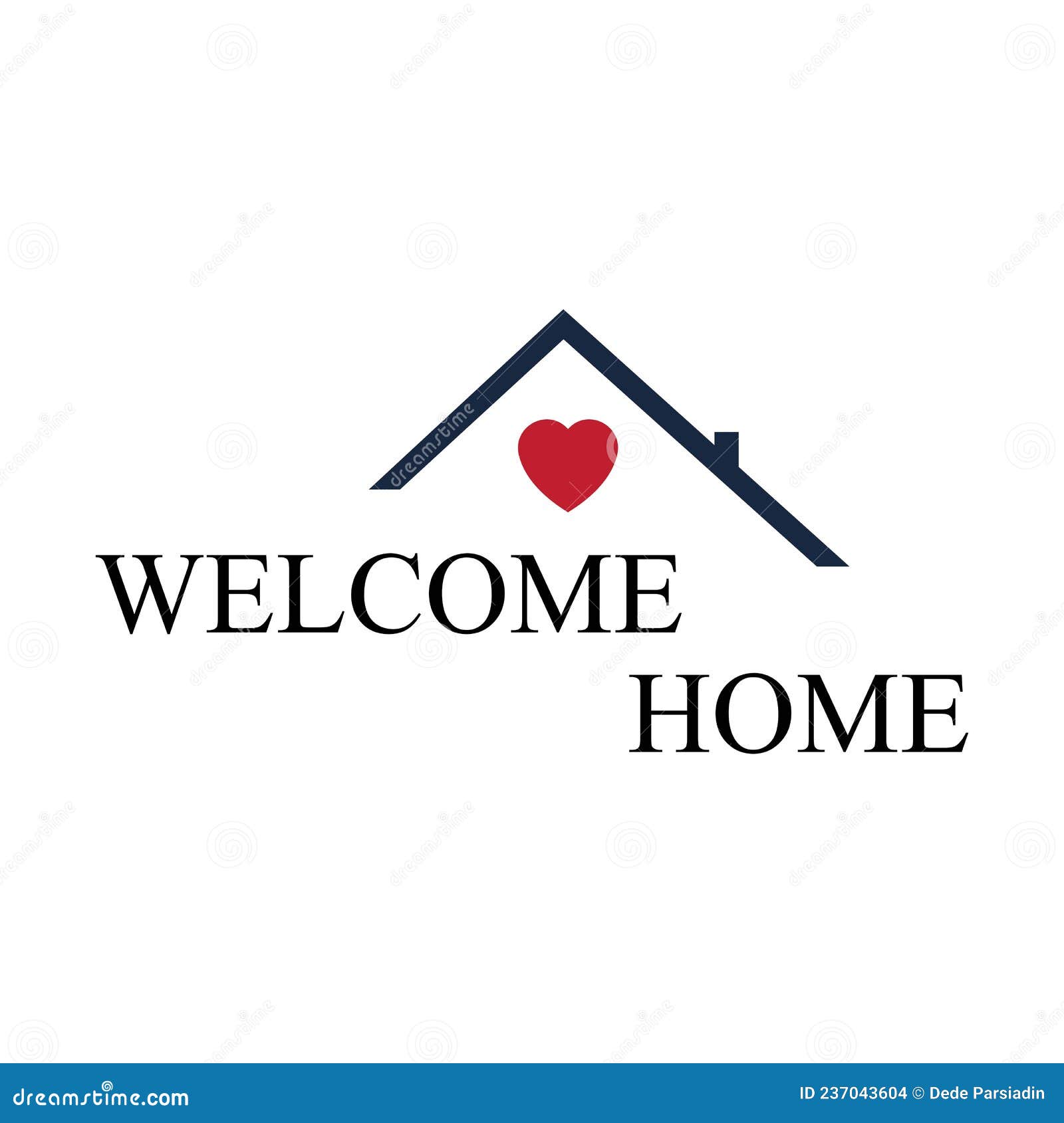 Welcome Home Logo Symbol Illustration Design Template Stock Vector ...