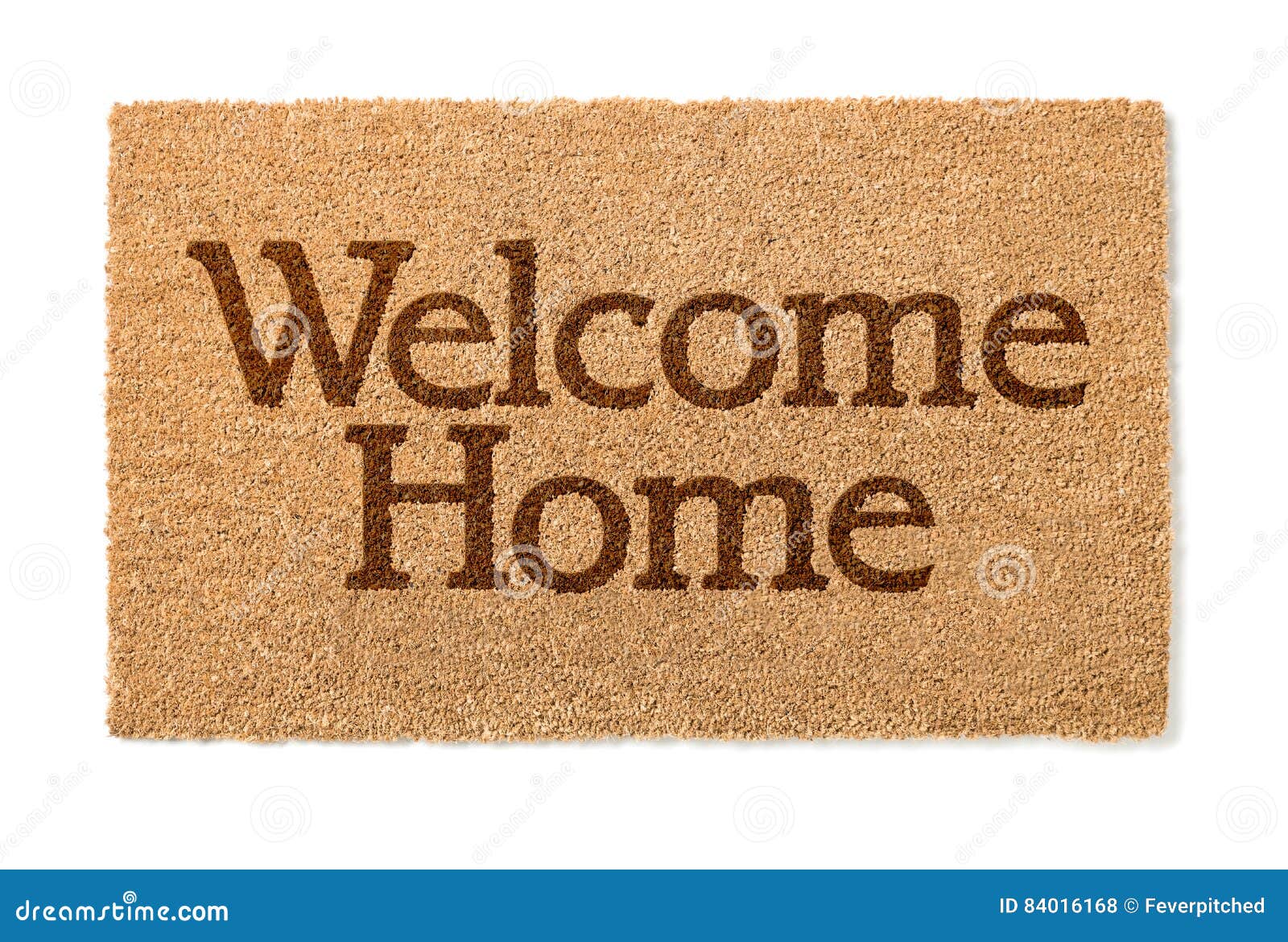 Welcome Home Mat on White stock photo. Image of matt - 84016168