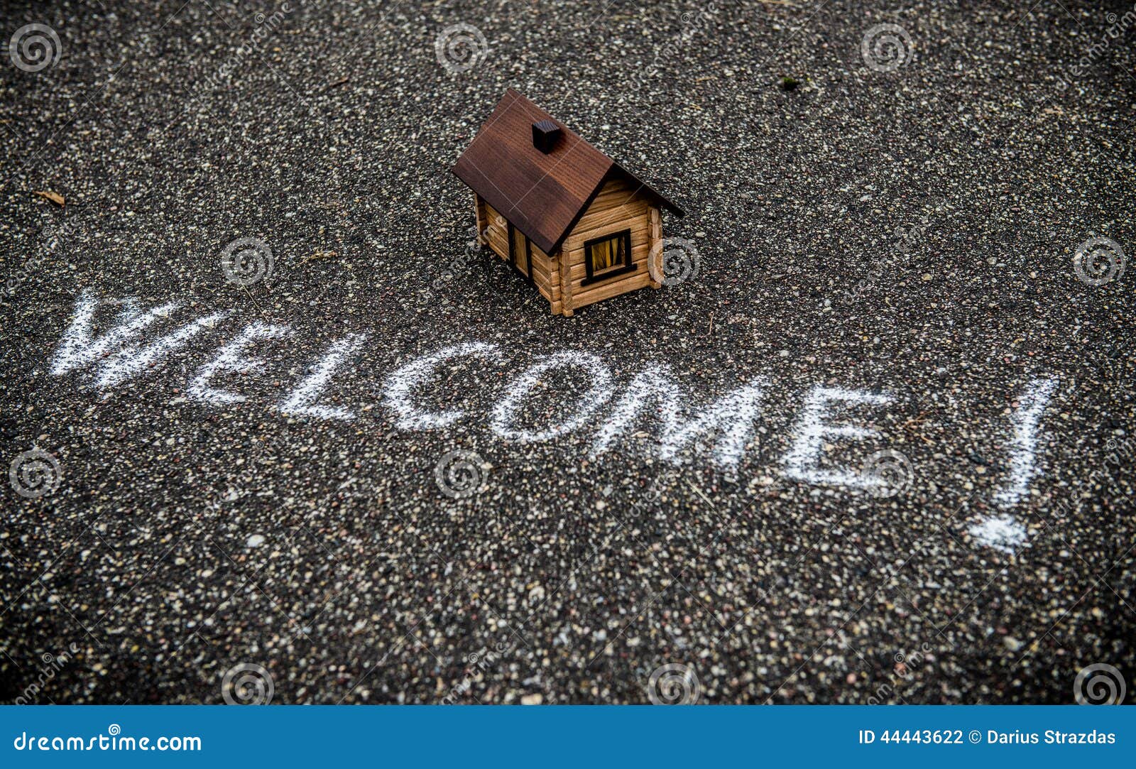 Welcome house concept stock photo. Image of highway, bitumen - 44443622