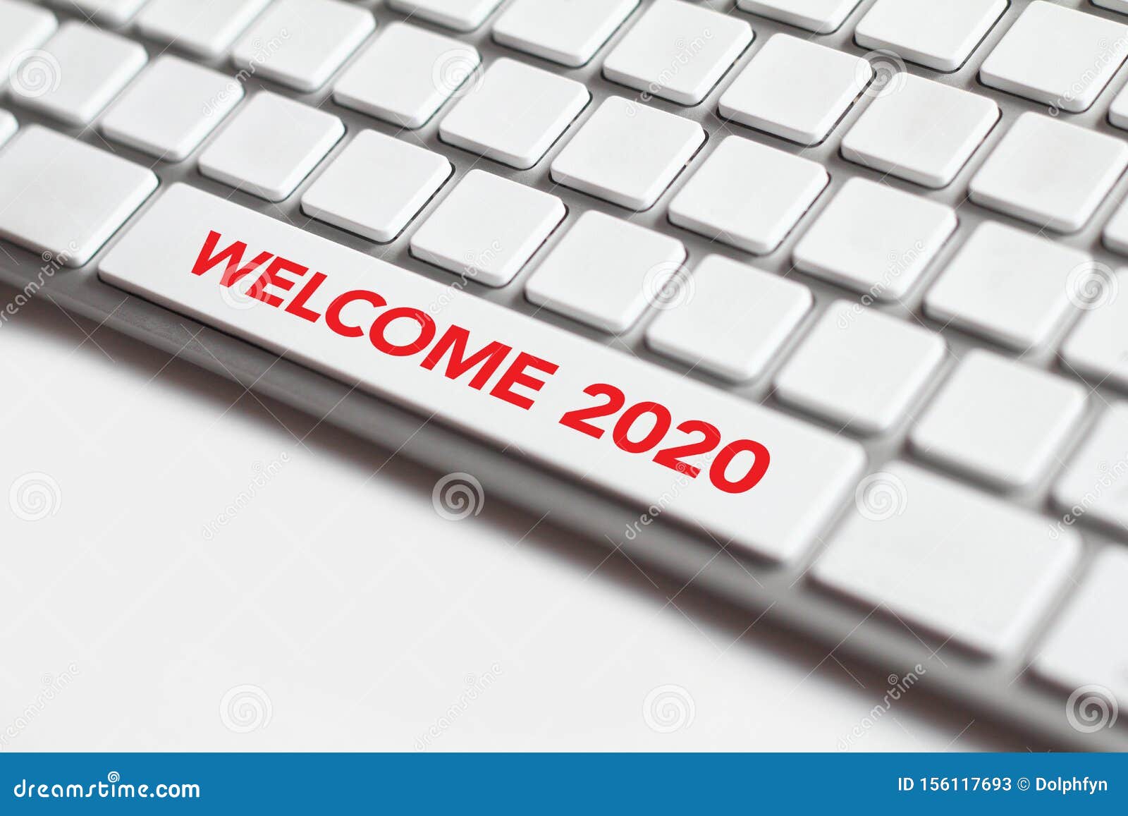 Welcome 2020 on the Keyboard Stock Image - Image of welcome, text ...