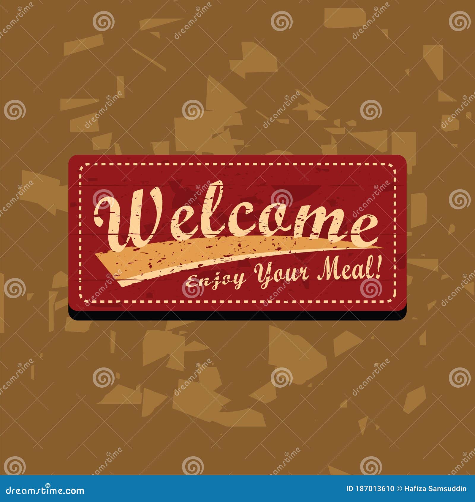 Welcome Label. Vector Illustration Decorative Design Stock Vector ...