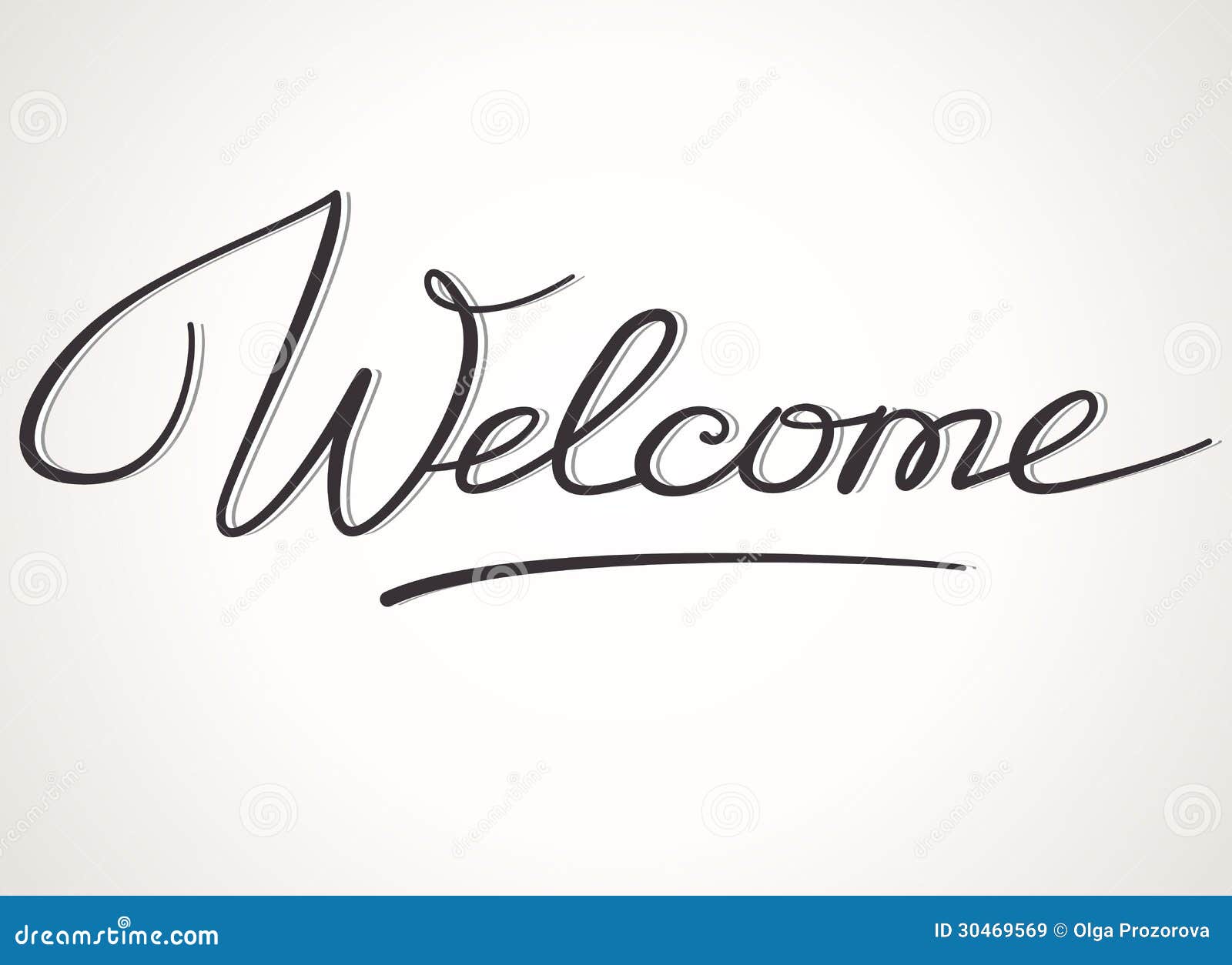Welcome lettering stock vector. Illustration of handlettering - 30469569