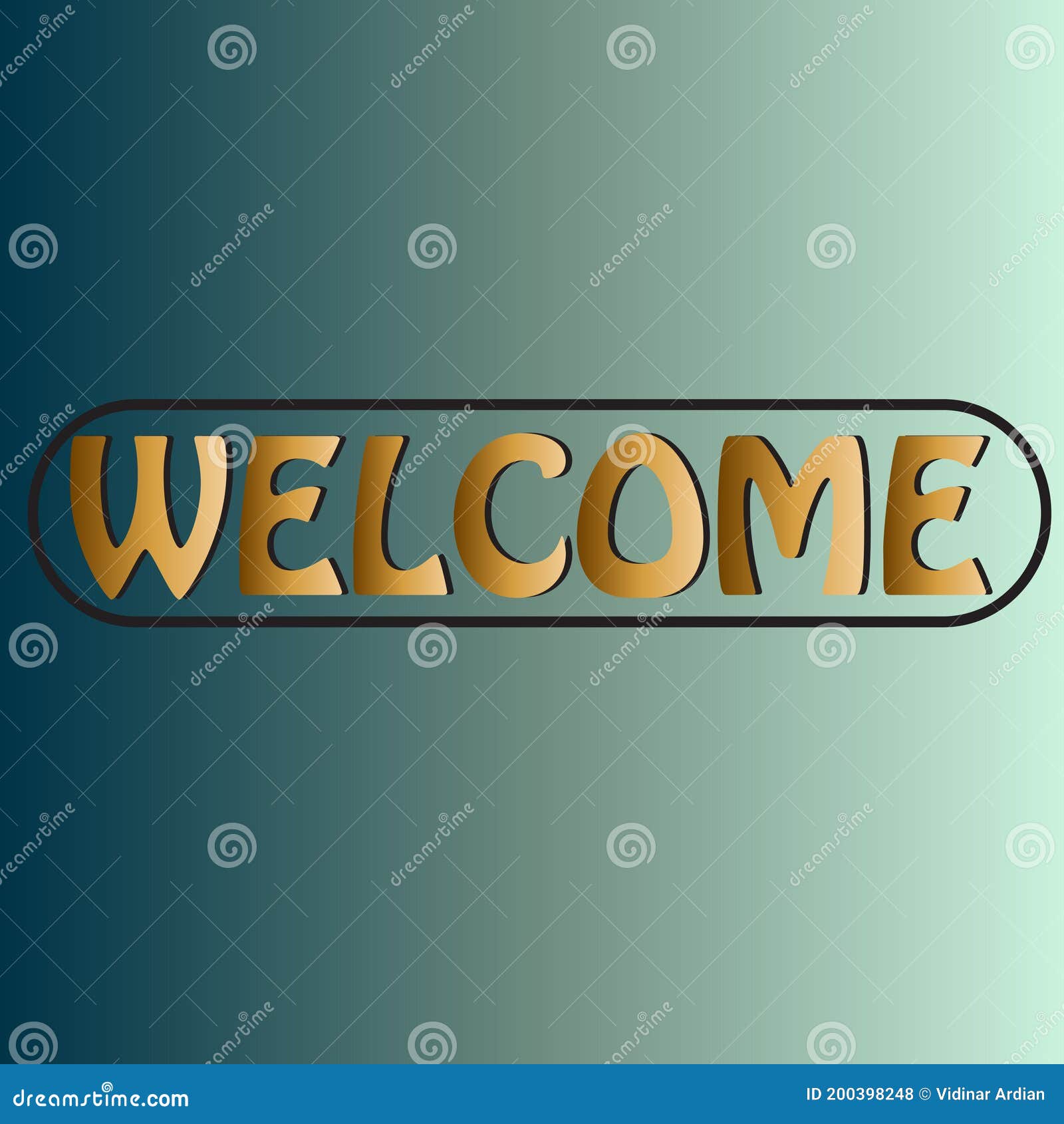 Welcome Lettering Text. Modern Calligraphy Style Illustration Stock ...