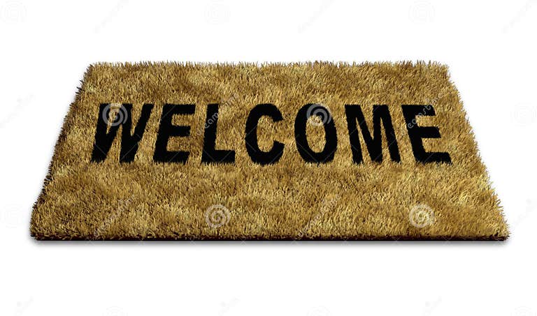 Welcome mat stock illustration. Illustration of object - 19394490