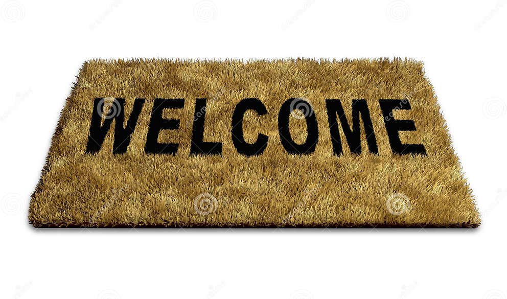 Welcome mat stock illustration. Illustration of object - 19394490