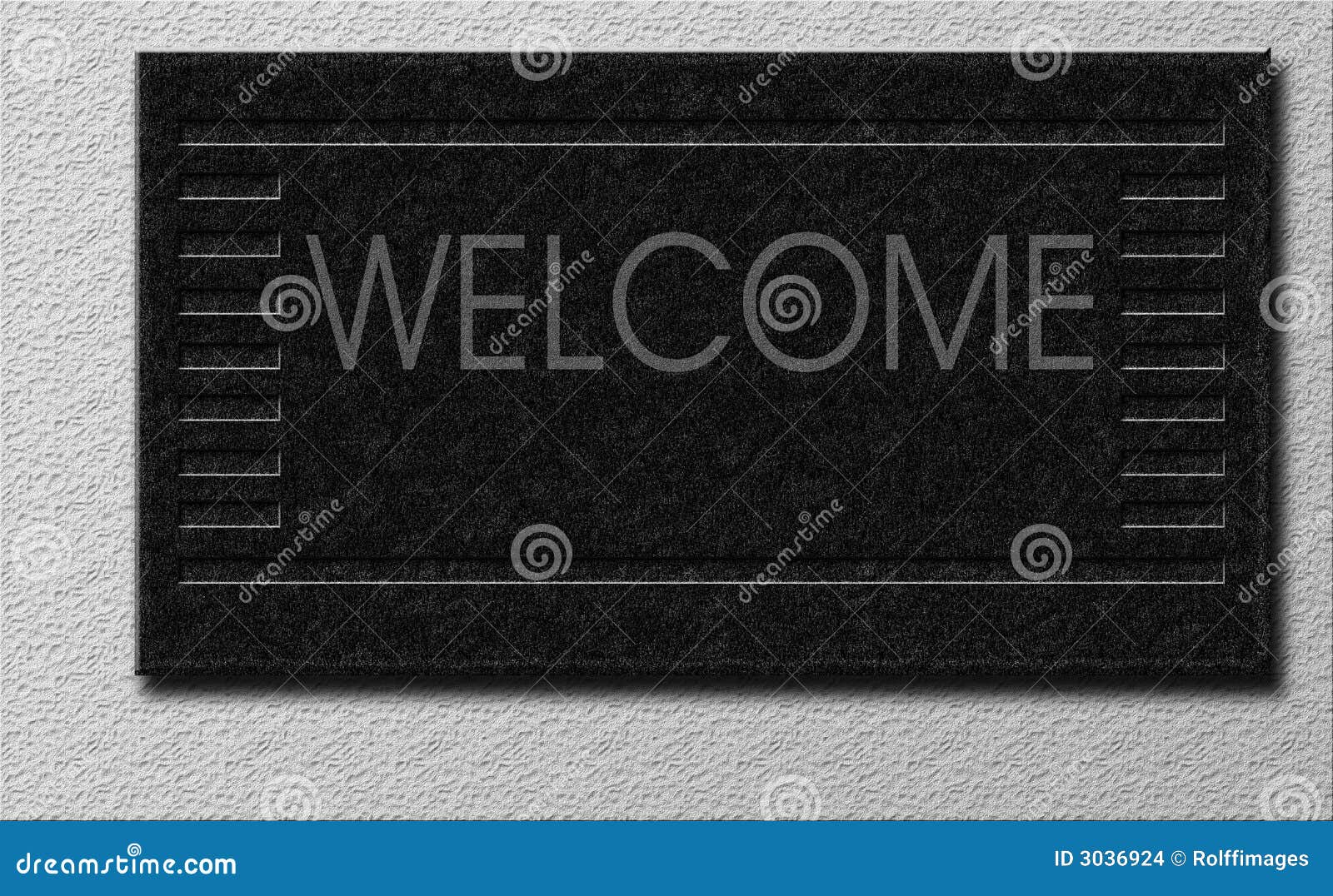 Welcome Mat stock illustration. Illustration of floor - 3036924