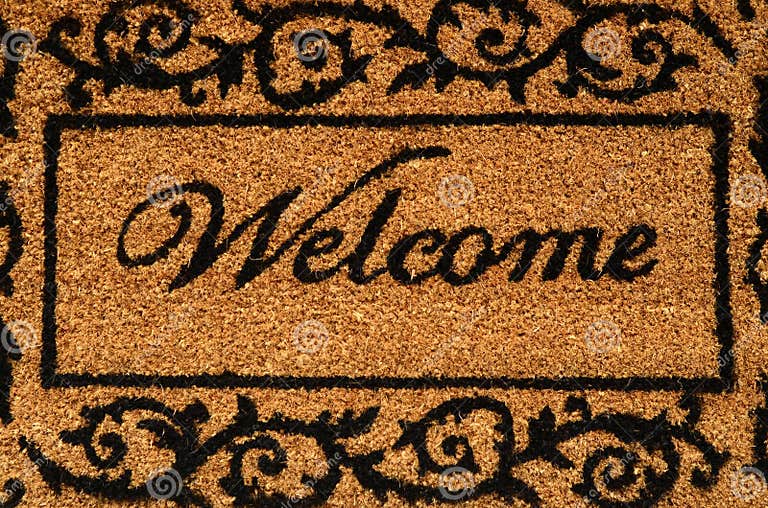 Welcome Mat Background stock image. Image of real, door - 32141367
