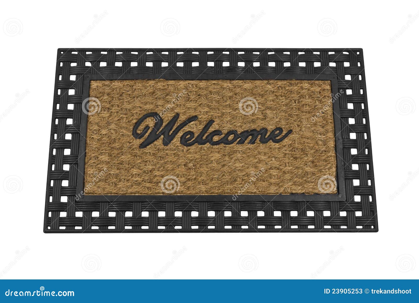 Welcome Mat Isolated stock image. Image of welcome, sign - 23905253