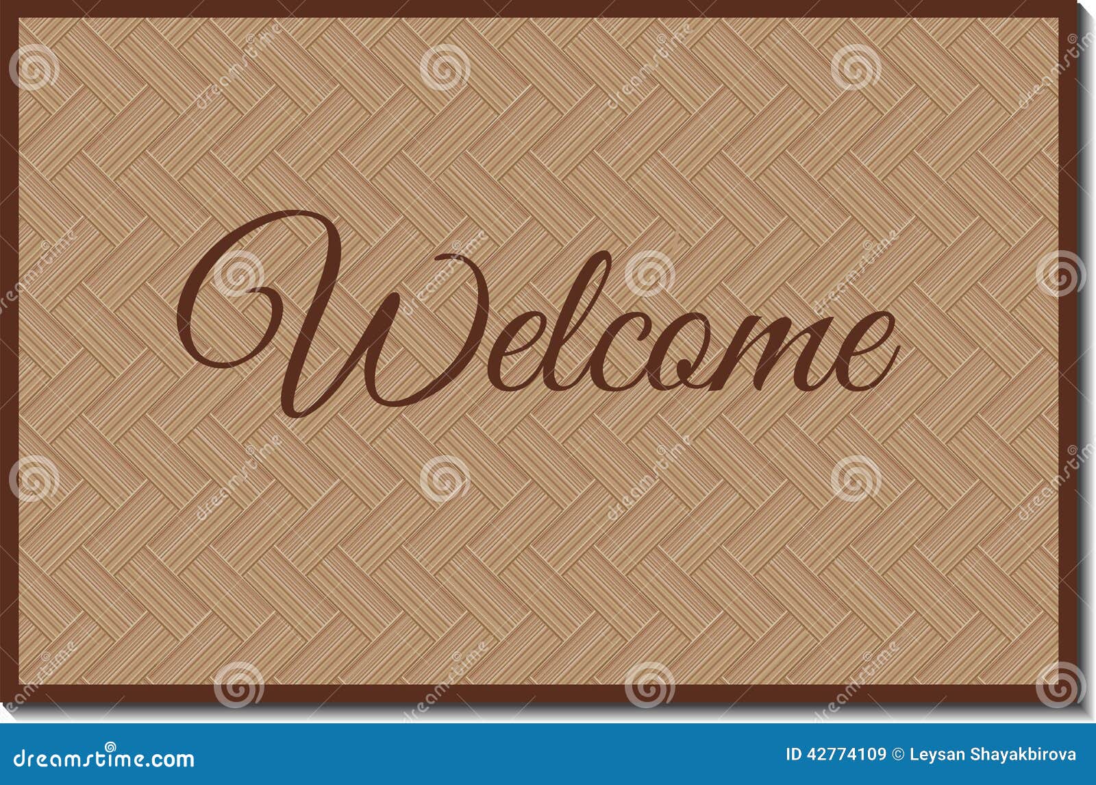 Welcome mat stock vector. Illustration of objects, asian - 42774109