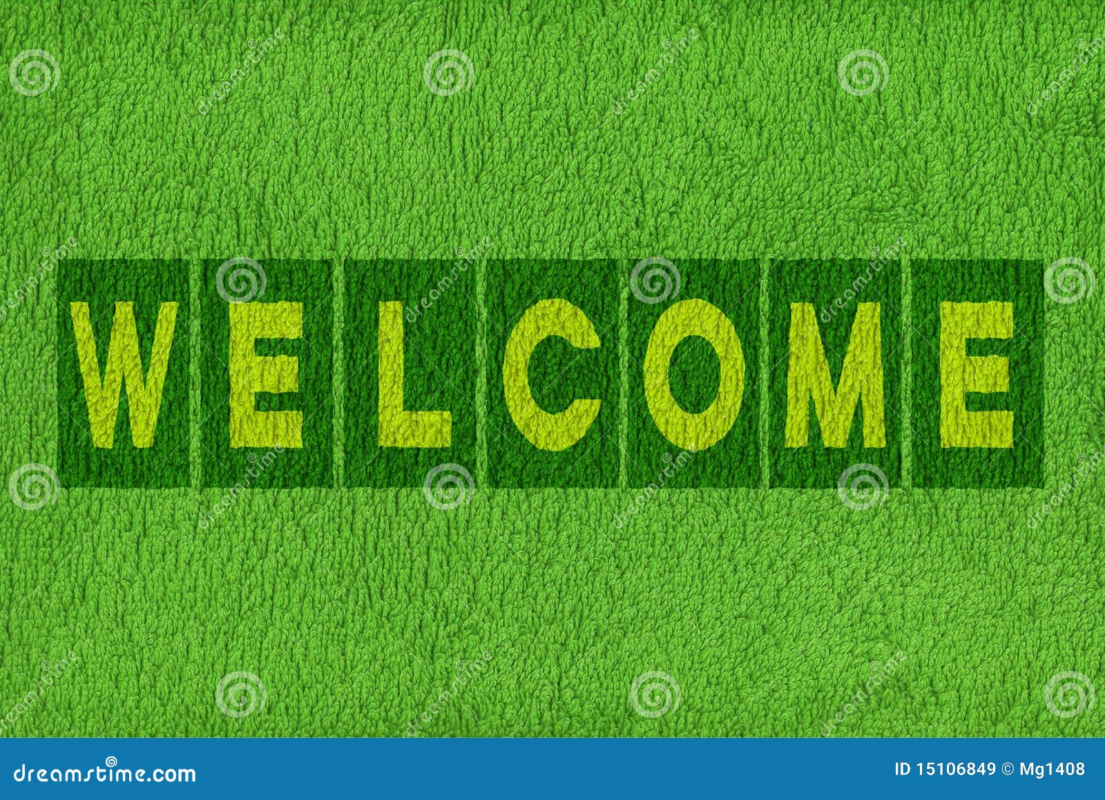 Welcome Message Written On White Sand, With Tropical Sea Waves In ...