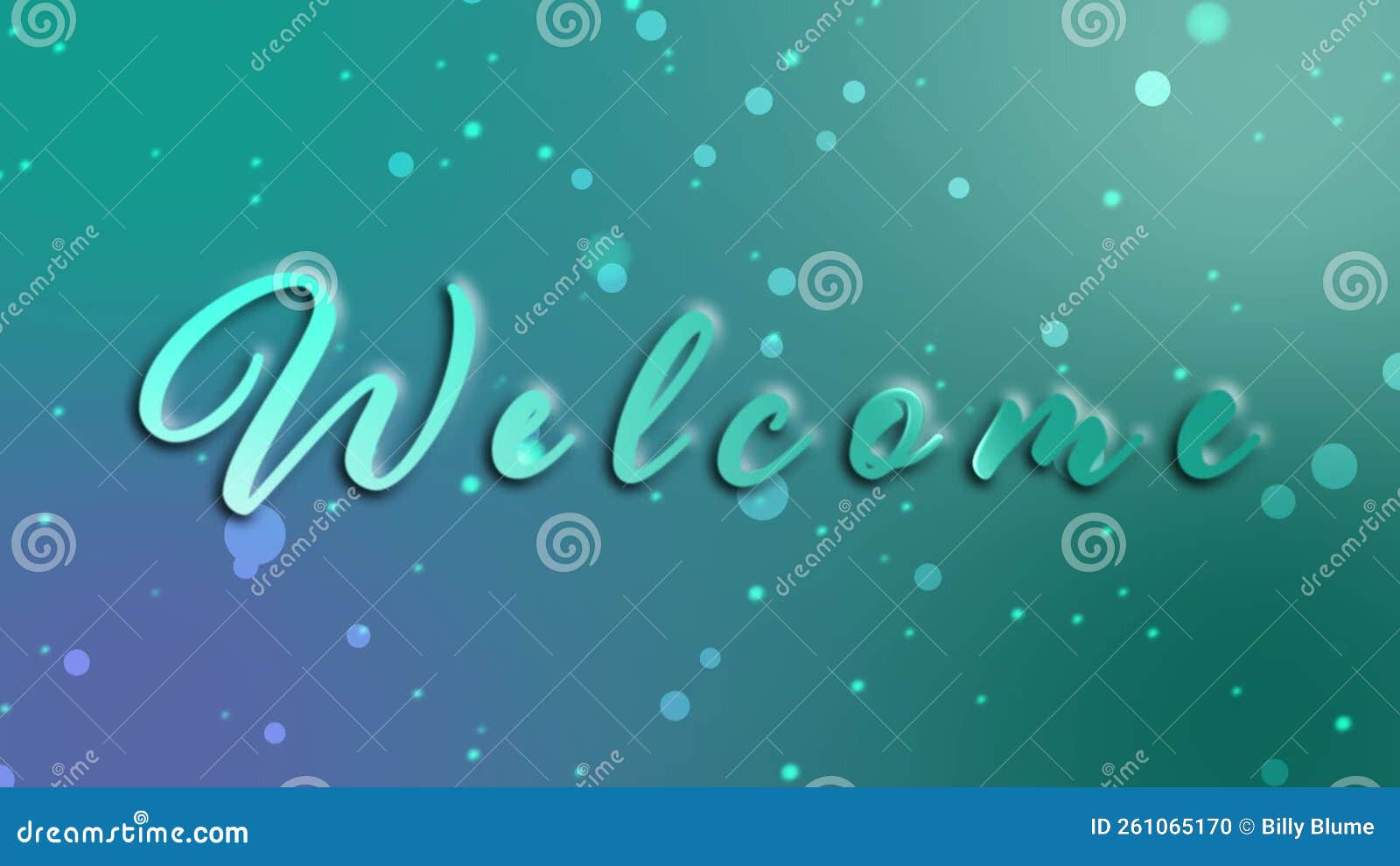 Welcome Message Background for Meetings and Party Bubbles and Water ...