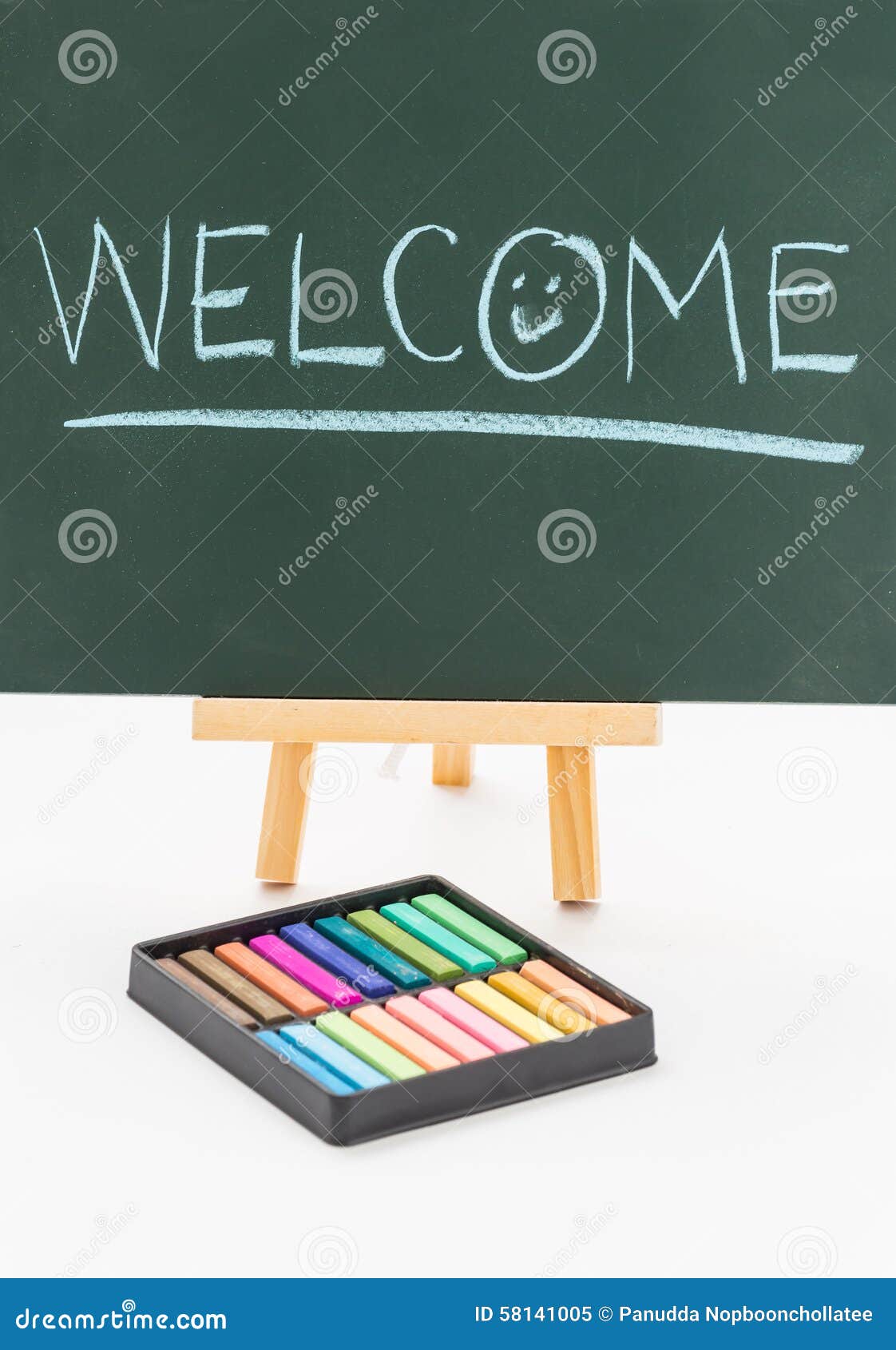 Welcome Message stock image. Image of blank, note, chalkboard - 58141005