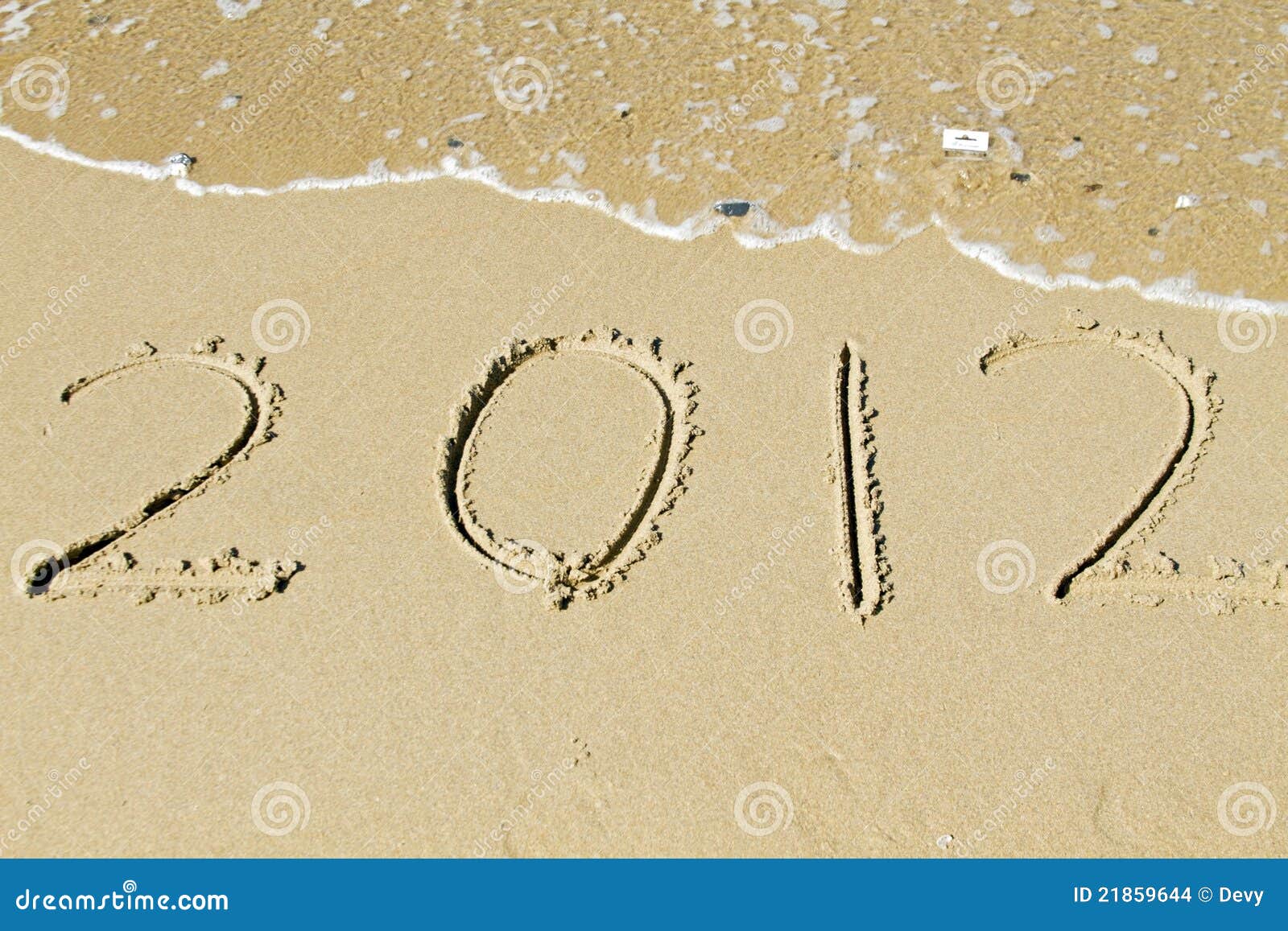 The Welcome of the New Year 2012 Stock Photo - Image of foam, climate ...