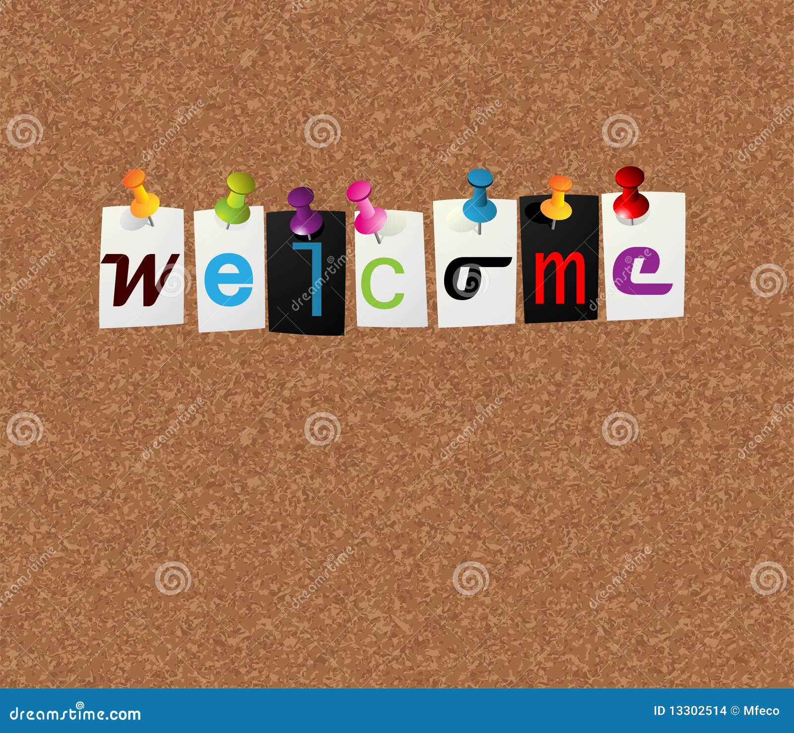 Welcome notice concept stock vector. Illustration of fashion - 13302514