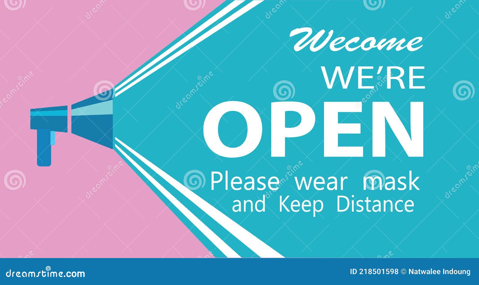 Welcome we are Open Again. Keep Social Distance and Use a Face Mask ...