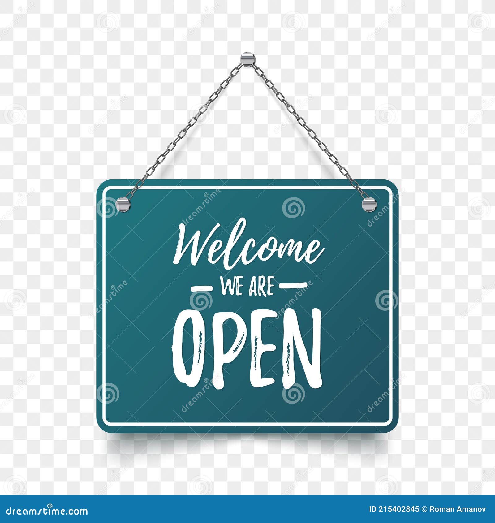 Welcome we are Open Signboard. Stock Vector - Illustration of market ...