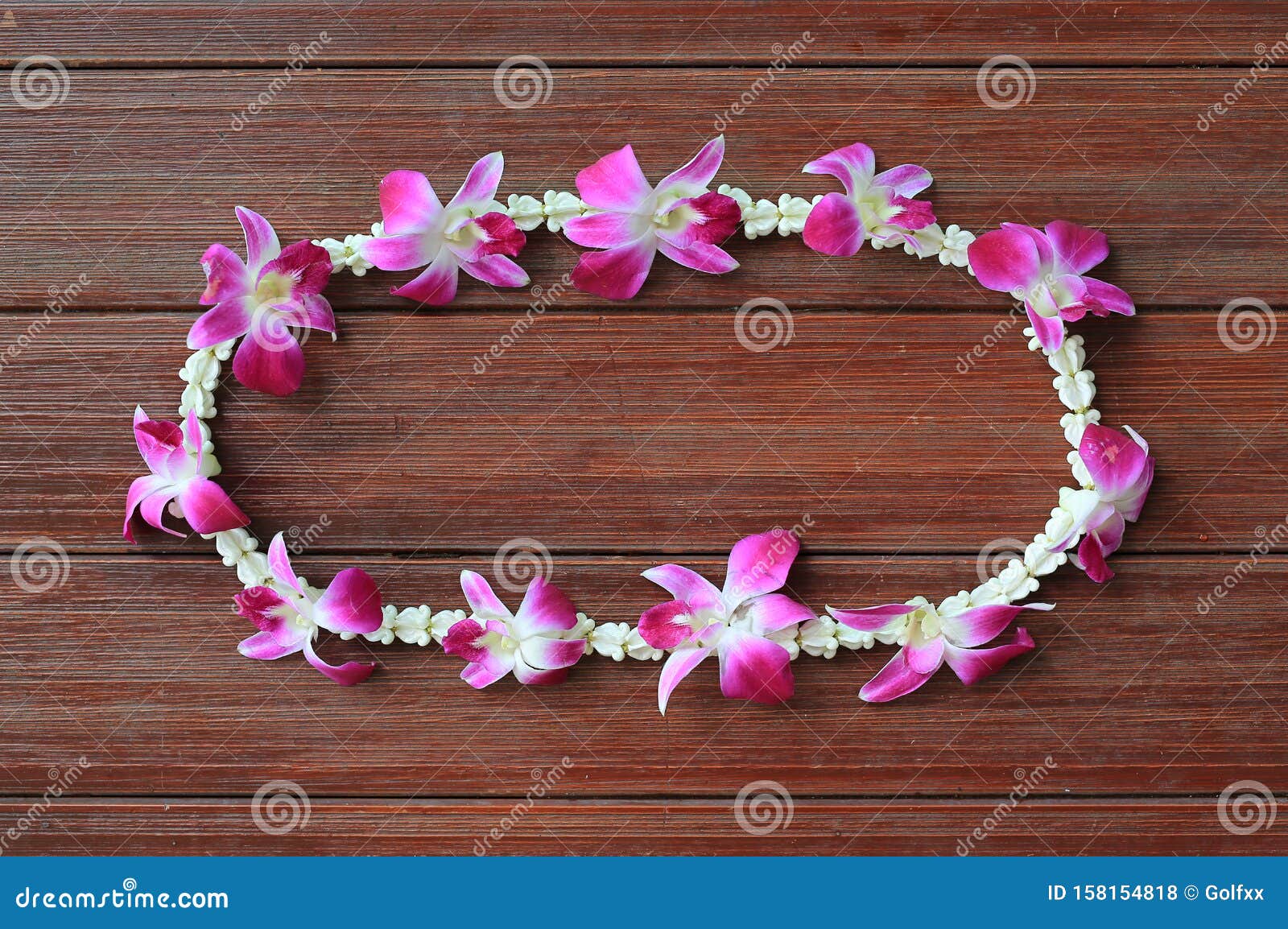 Welcome Orchids Garland on Wood Stock Photo - Image of japanese, people ...