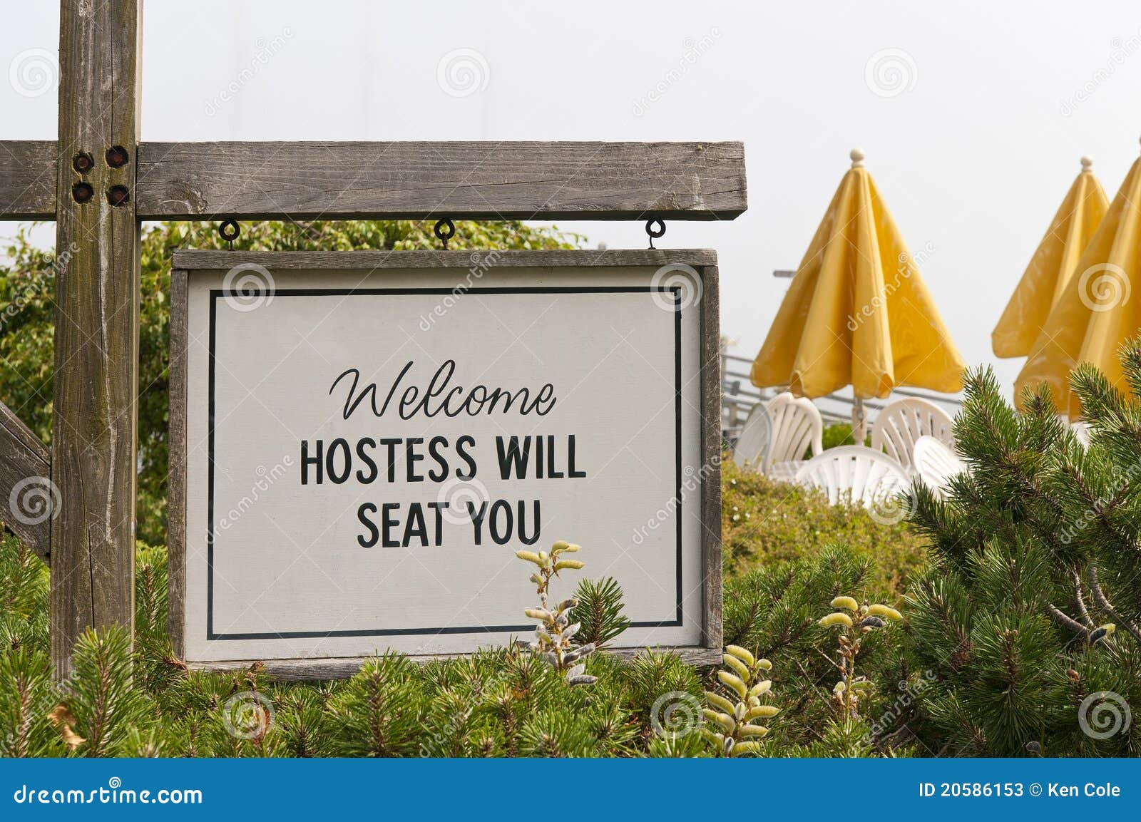 Welcome Outdoor Resort Cafe Stock Image - Image of outdoor, outside ...