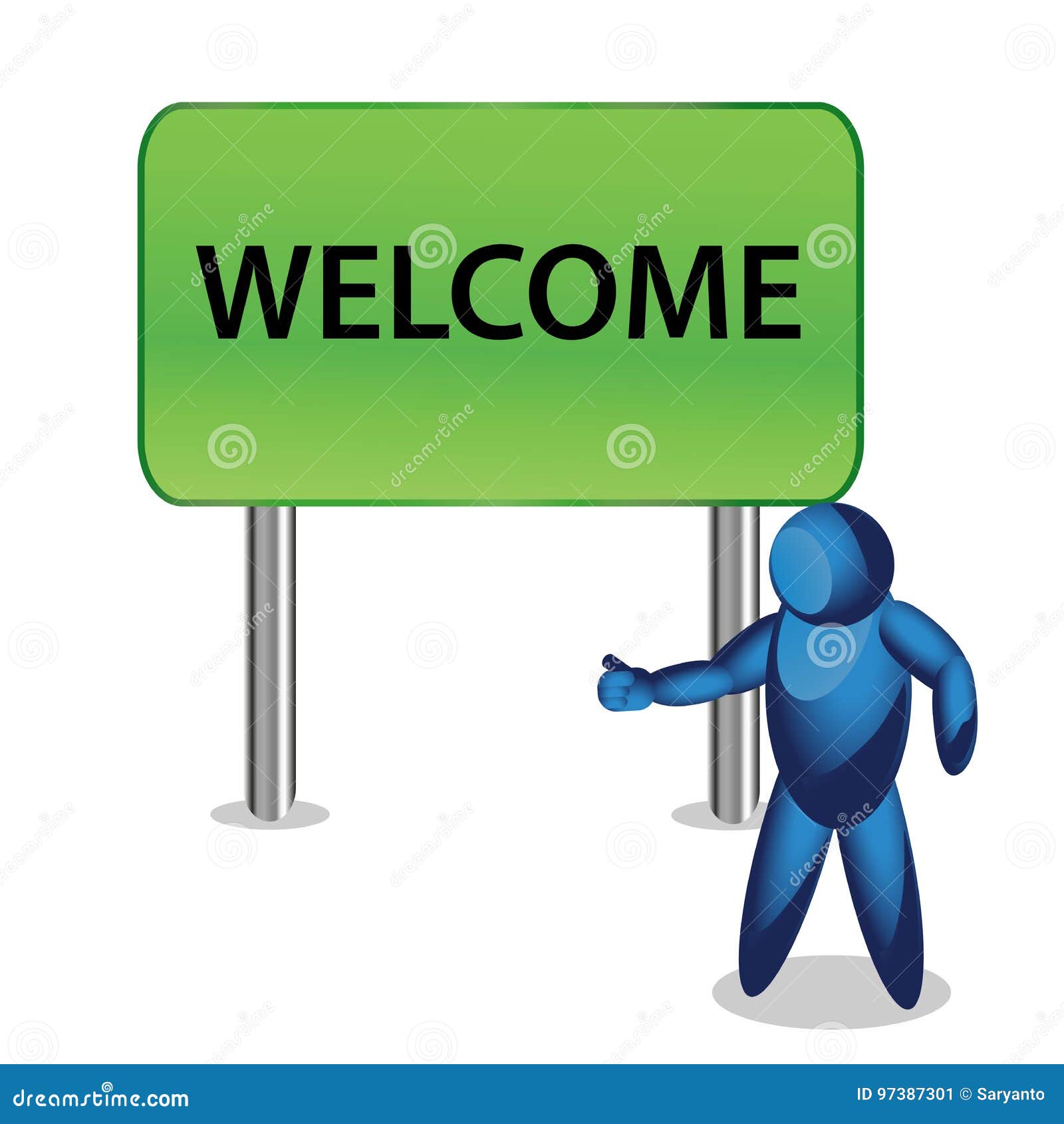 Welcome. People Icon stock vector. Illustration of label - 97387301