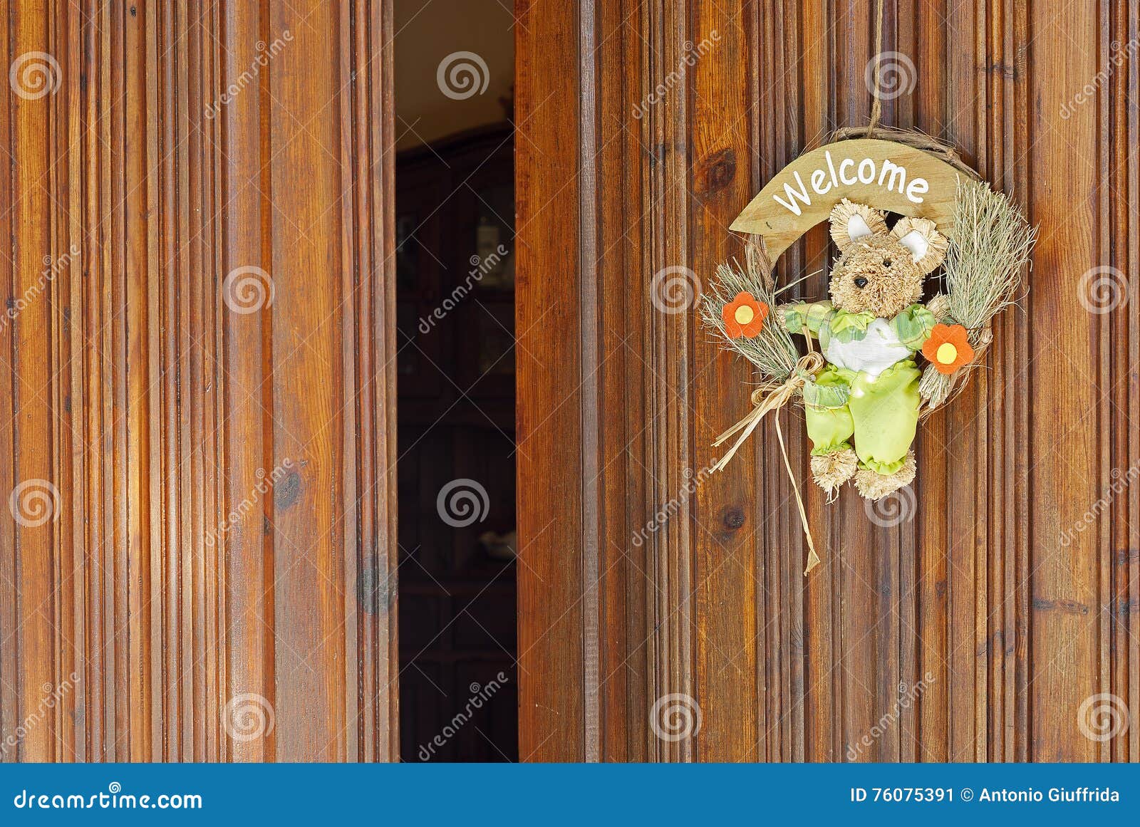 Welcome stock image. Image of door, straw, rabbit, solidarity - 76075391