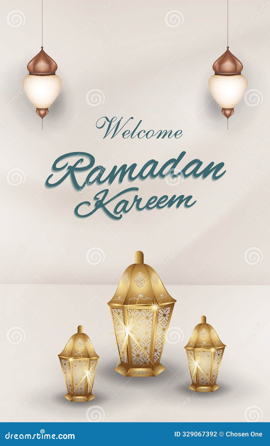 Welcome Ramadan 2024 Banner with White Background Design48 Stock Vector ...