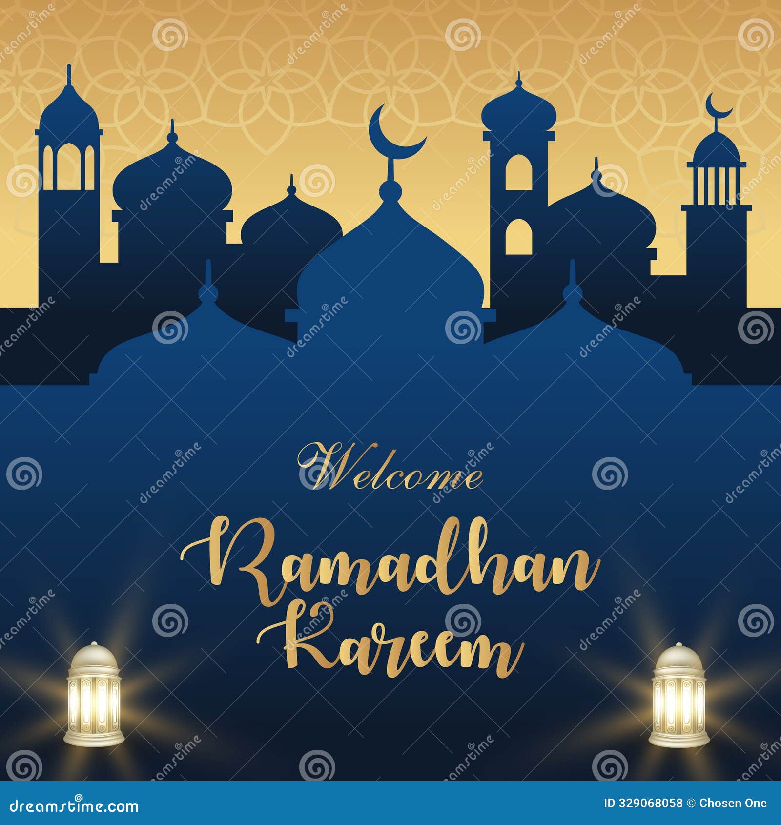 Welcome Ramadan Kareem 2024 Banner With Green Background Design 39 ...