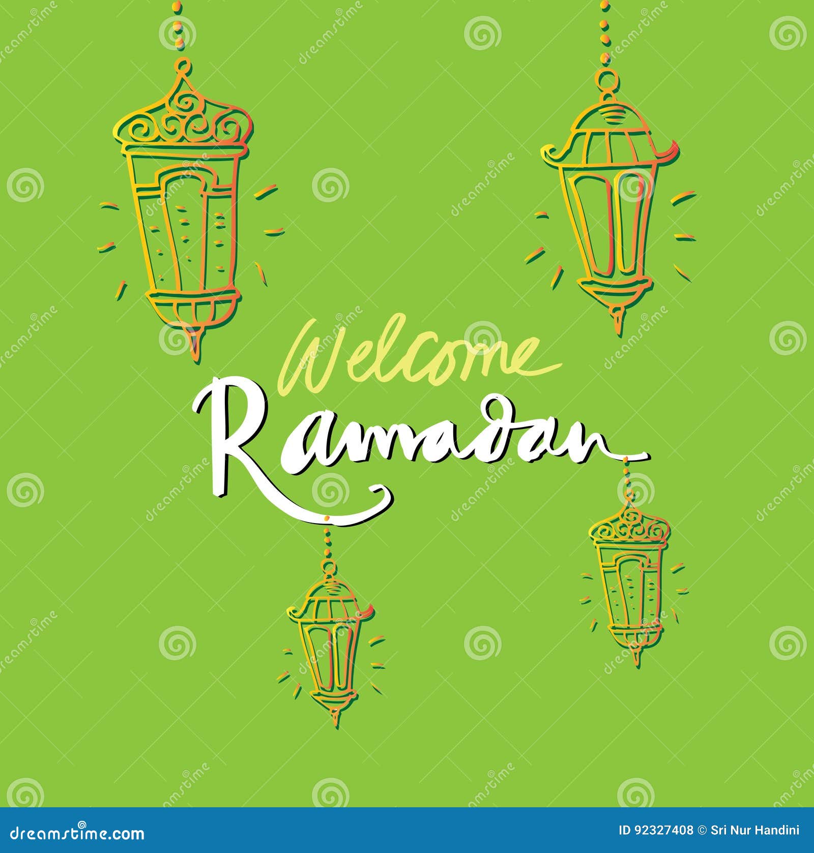 Welcome Ramadan In Arabic Pencil Sketch Illustration Drawing ...