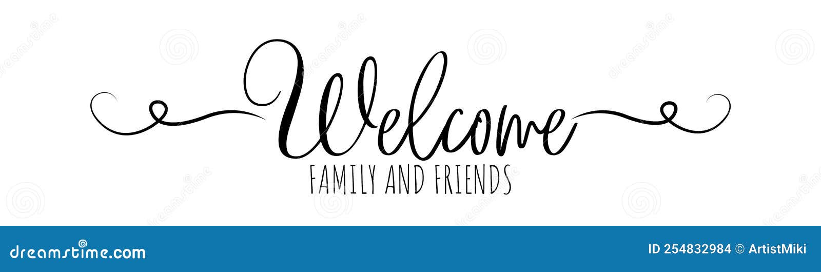 Welcome Family and Friends, Vector Stock Vector - Illustration of ...