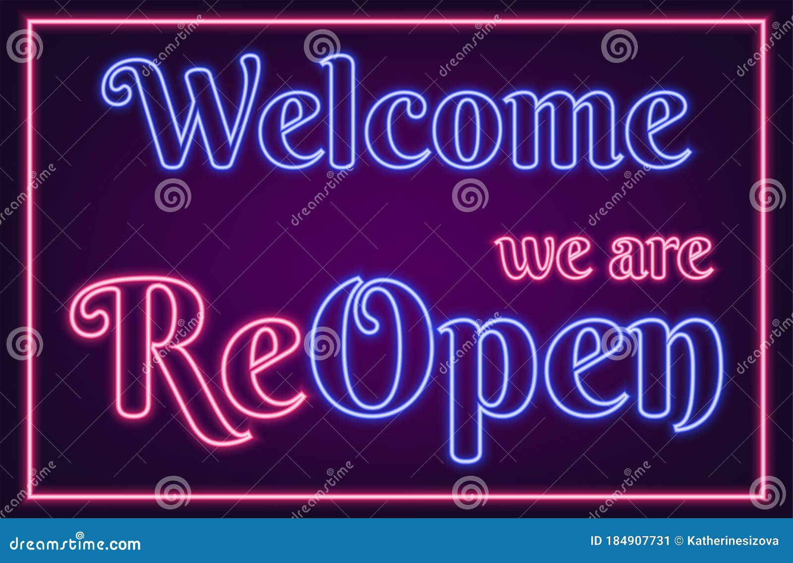 Reopen Text, Vector Open Sign After Covid-19 Pandemic. Template Door ...