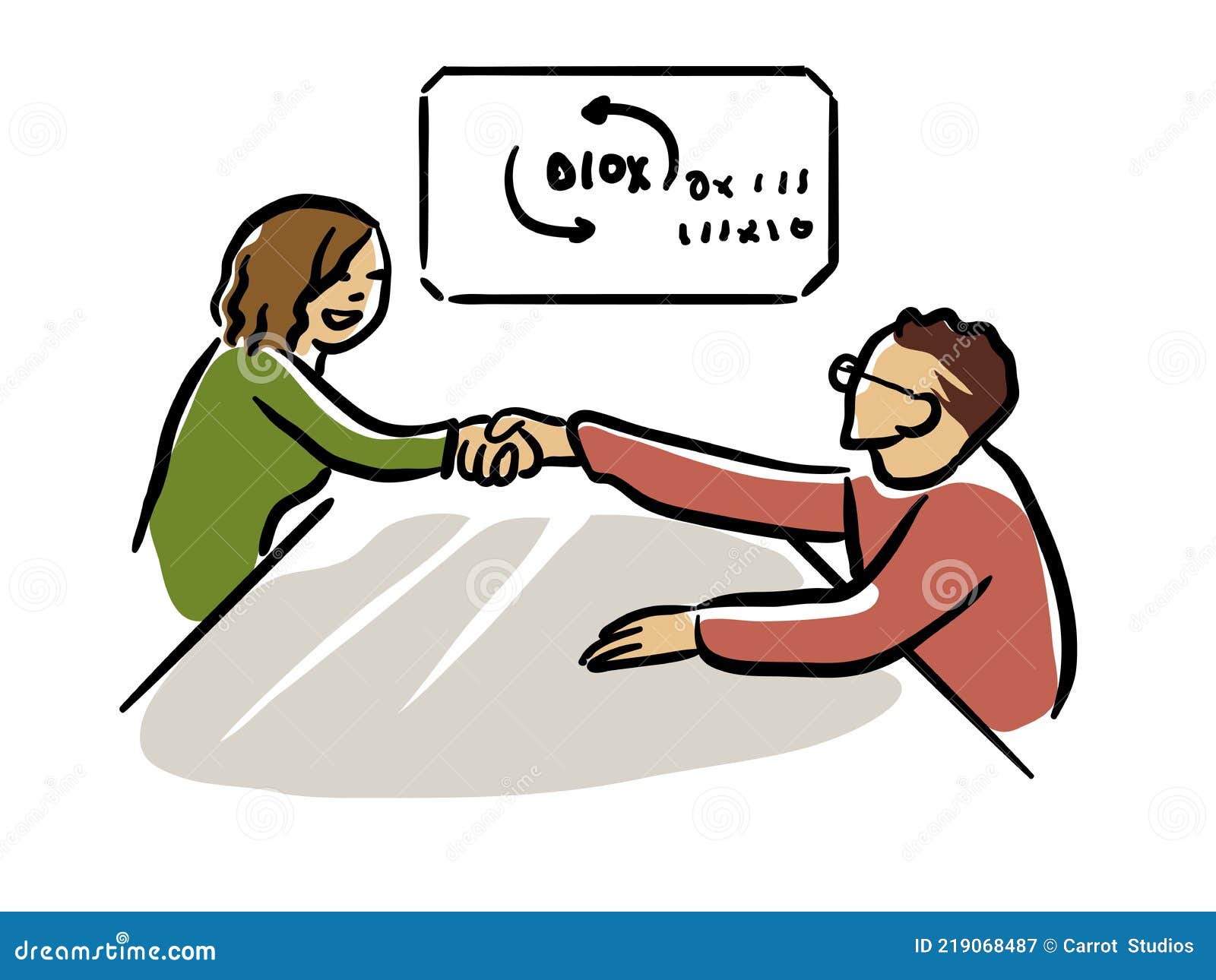 Welcome Shake Hand Illustration Stock Vector - Illustration of partner ...