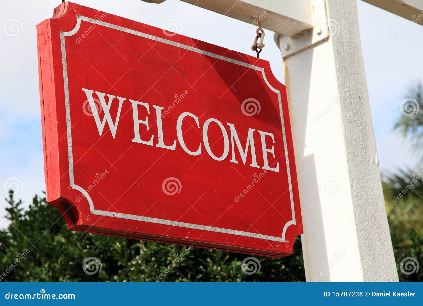 Welcome sign stock photo. Image of restaurant, horizontal - 15787238