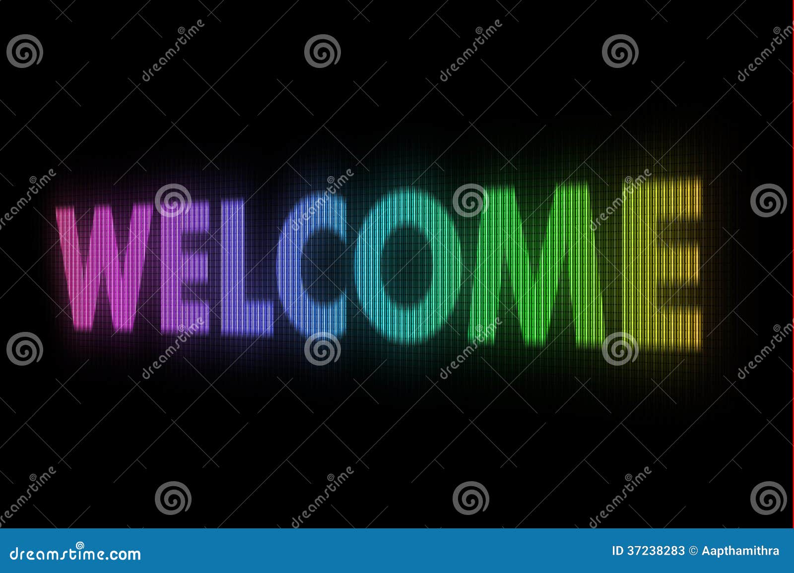 Welcome sign board stock illustration. Illustration of effect - 37238283