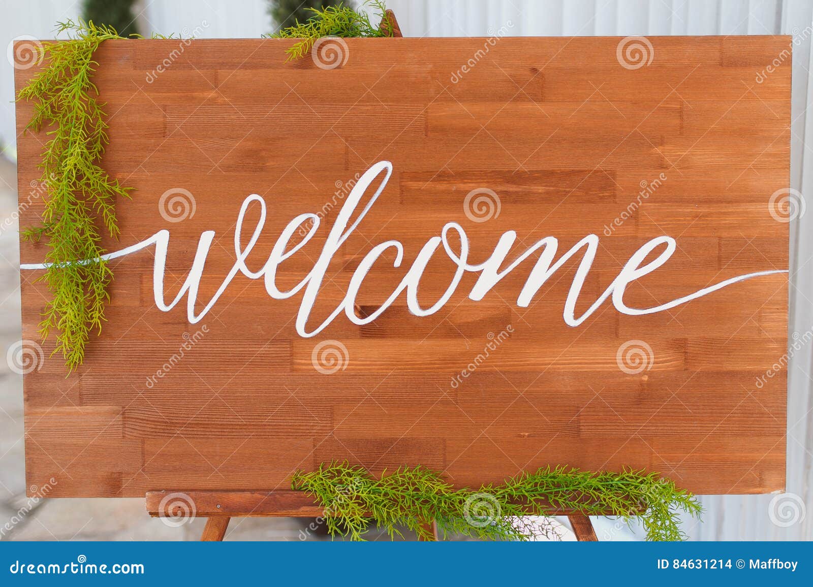 Welcome sign stock photo. Image of white, information - 84631214