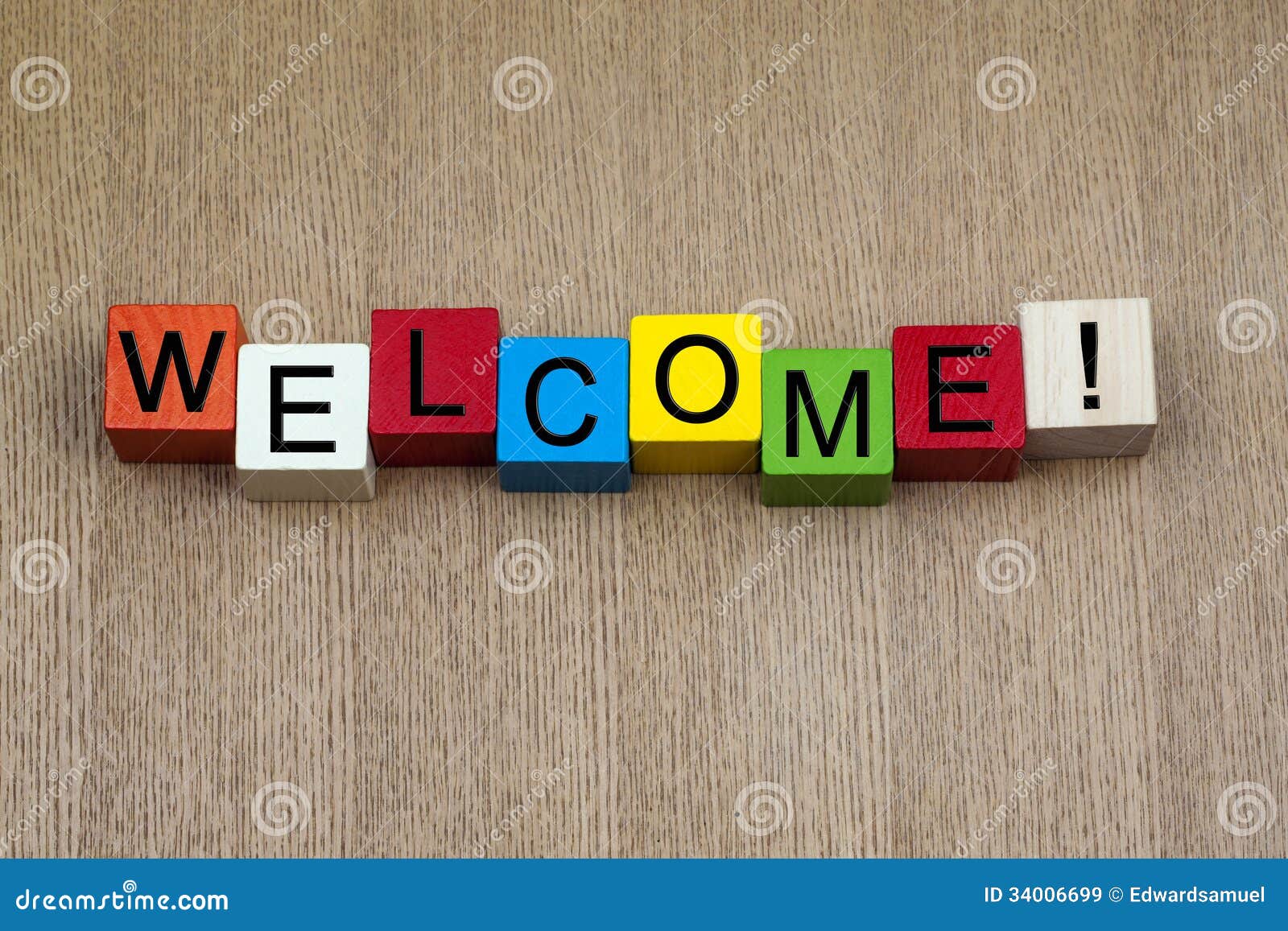 Welcome - sign stock image. Image of public, design, sign - 34006699