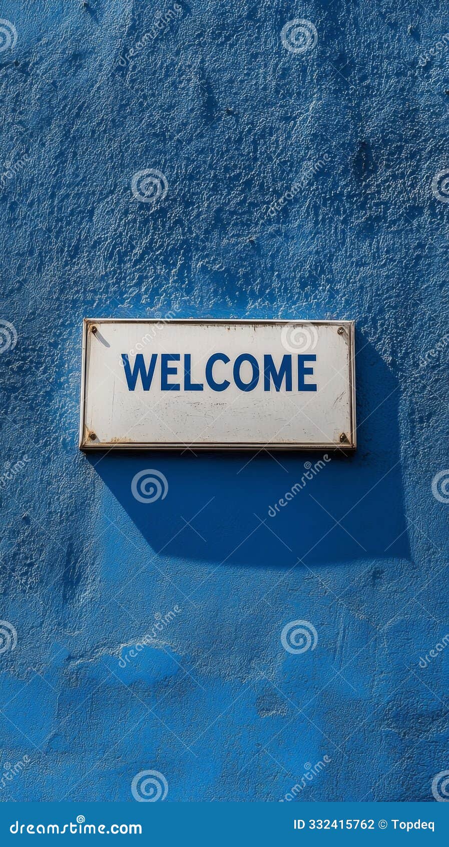 Welcome Sign on Color Textured Wall Stock Illustration - Illustration ...