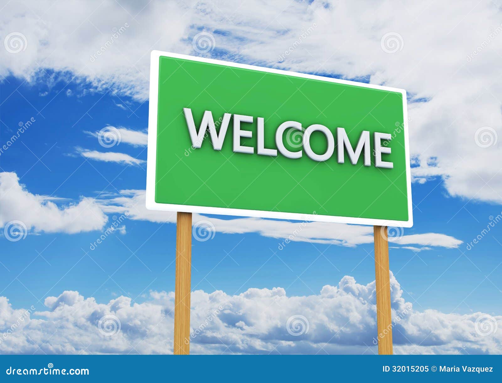 Welcome sign stock illustration. Illustration of cordial - 32015205
